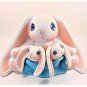 Hand Painted Ceramic White Lop Rabbit Bunny Easter Decor