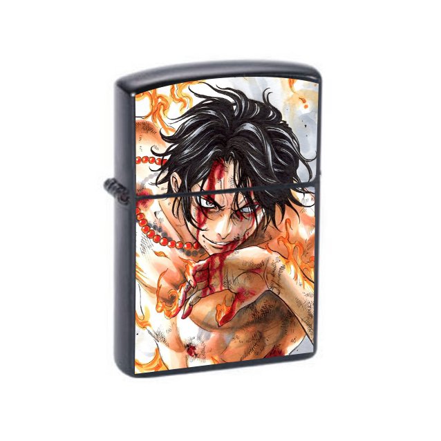 One Piece Ace Japanese Manga - Oil Windproof Flip Top Lighters Briquet ...