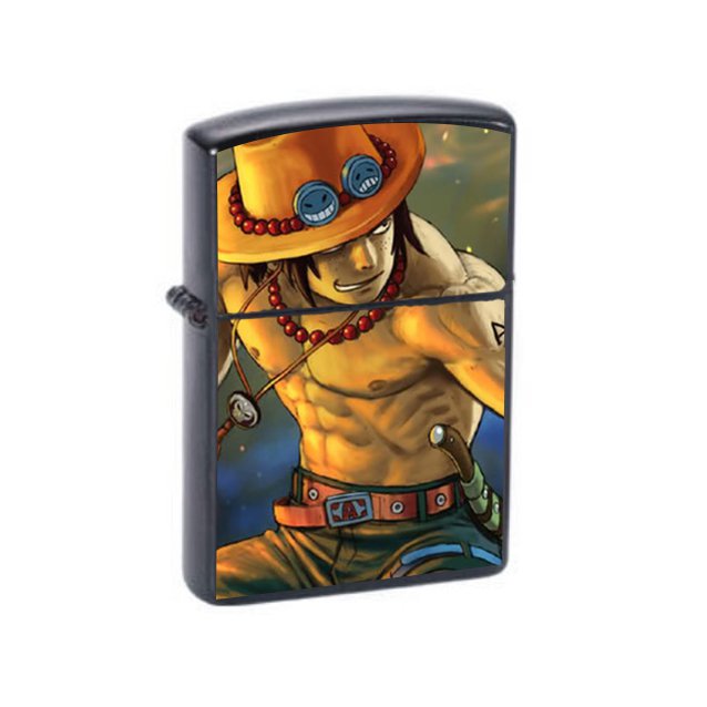 One Piece Ace Japanese Manga - Oil Windproof Flip Top Lighters Briquet ...