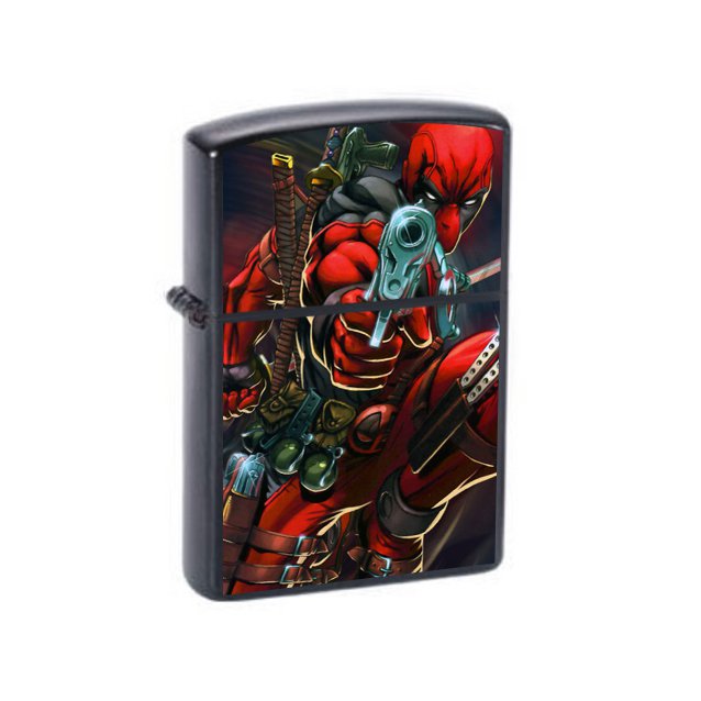 Deadpool - Oil Windproof Flip Top Lighters Briquet Encendedor 25