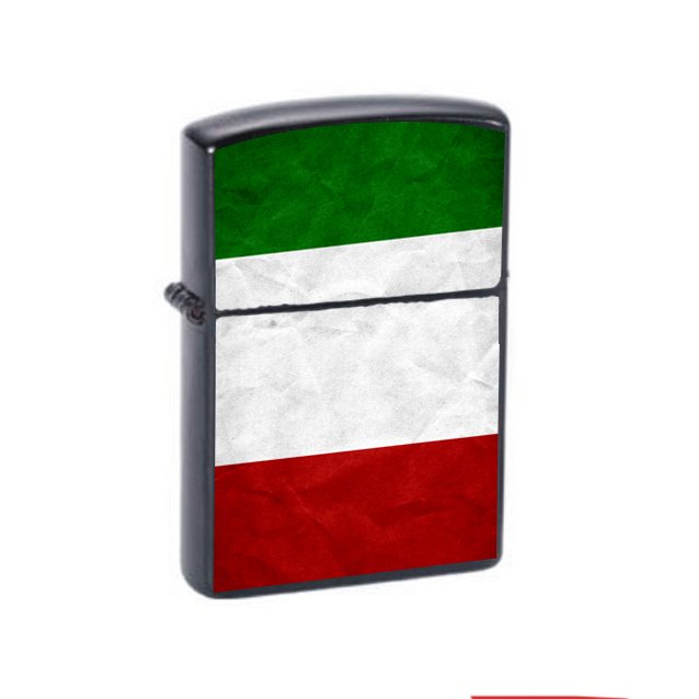Italy Country National Emblem Symbol Flag - Oil Windproof Flip Top ...