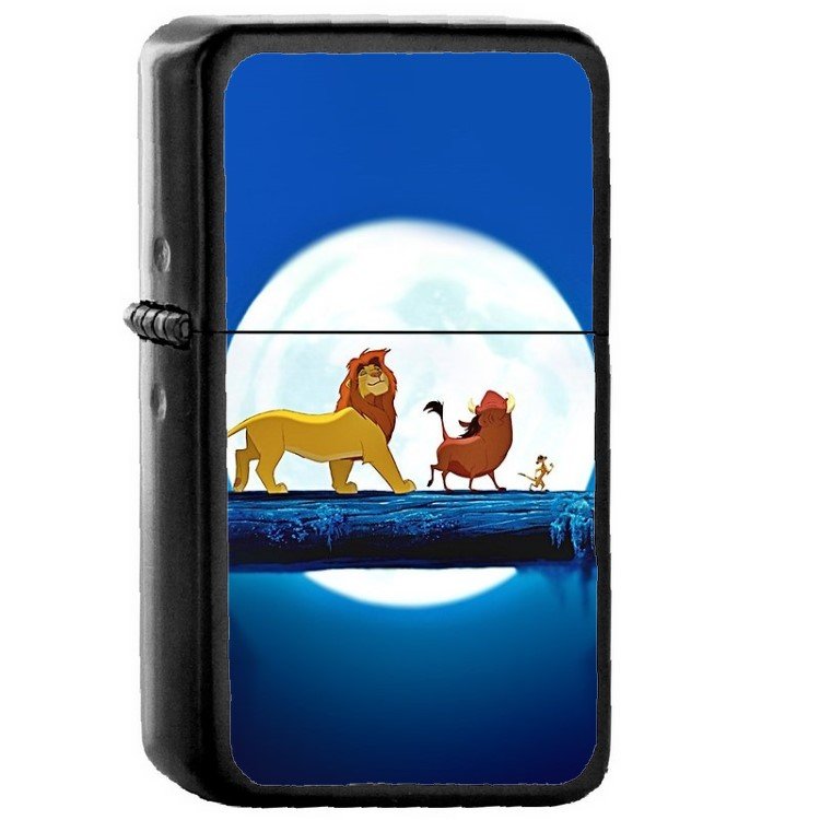 The Lion King Simba Disney Movie - Oil Windproof Flip Top Black ...