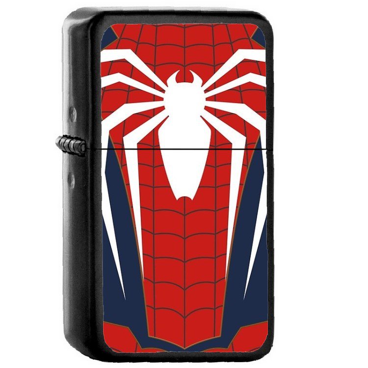 The White Spider Spiderman Man - Oil Windproof Flip Top Black Lighters ...