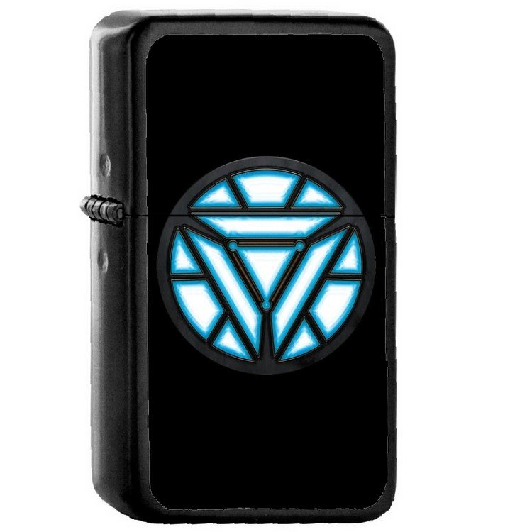 Ironman Tony Stark Marvel - Oil Windproof Flip Top Black Lighters ...