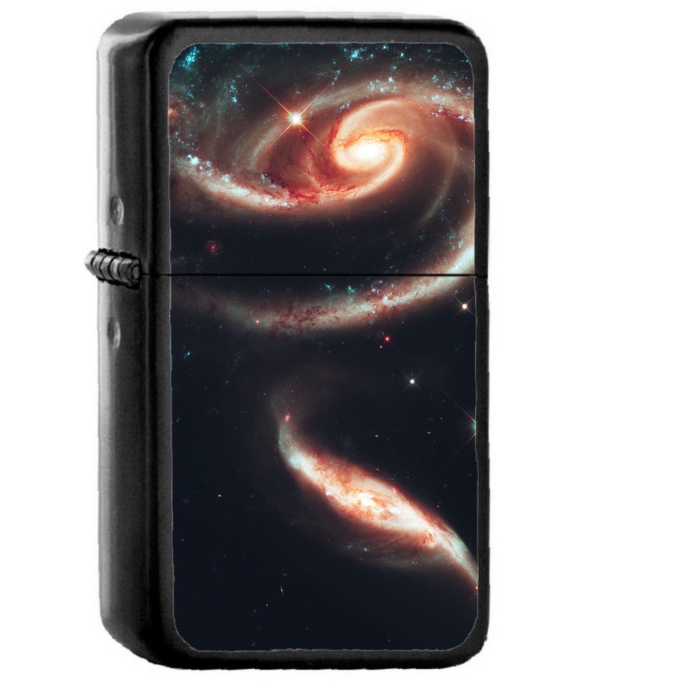 Galaxy Universe Space Dark Illustration Art Red - Oil Windproof Black ...