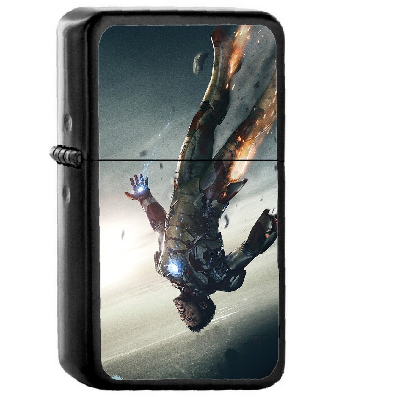 Ironman 3 Falling Hero Art Illust - Oil Windproof Black Lighters ...