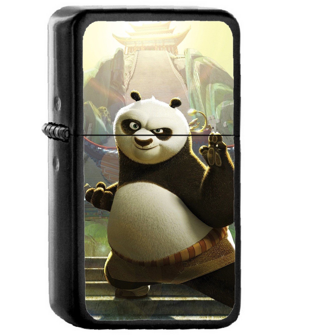 Kung fu Panda Dreamworks Animation Art Cute - Oil Windproof Black ...