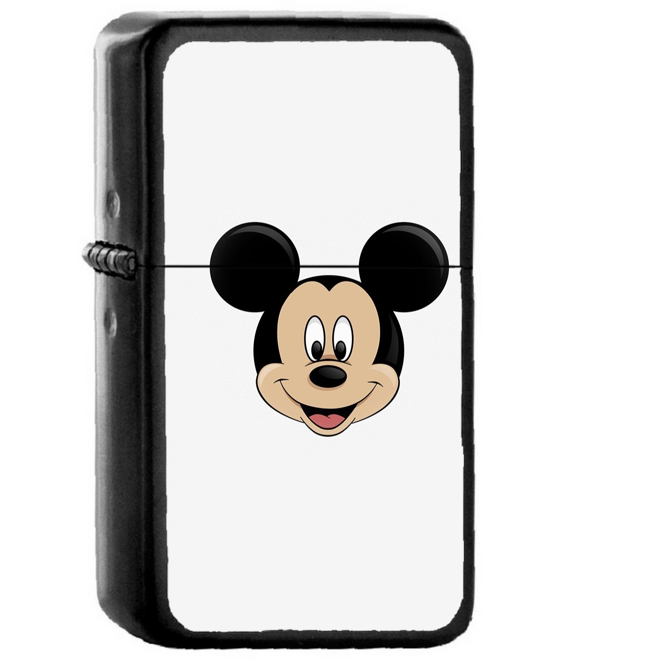 Mickey Mouse Logo Disney - Oil Windproof Black Lighters Briquet Encendedor