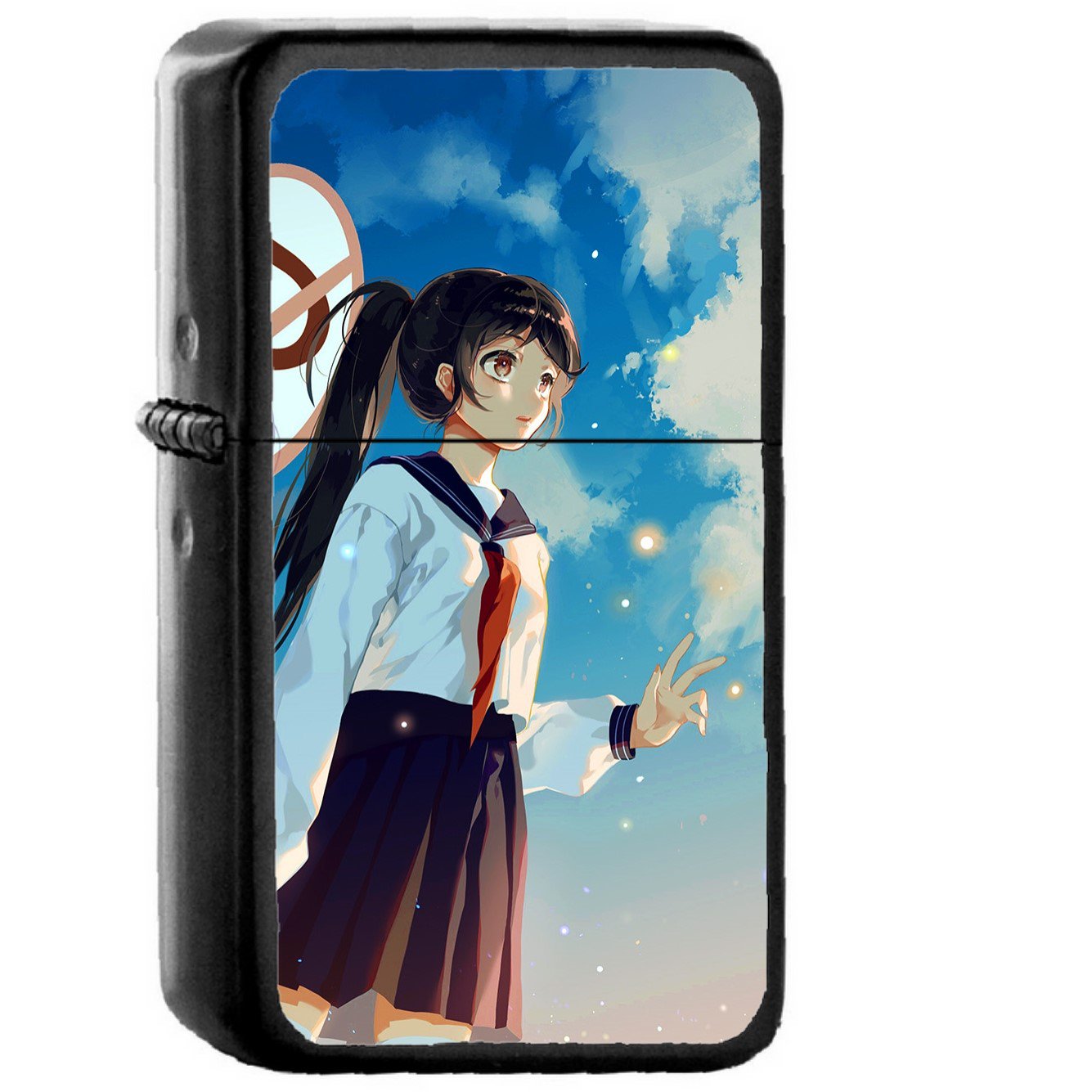 Girl School Girl Anime Sky Cloud Star Art Illustration - Oil Windproof ...