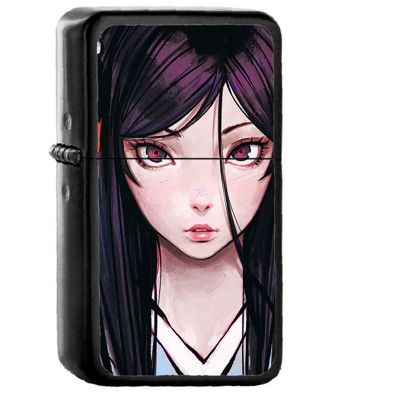 Eye Girl Anime Illustration Eye Drawing Art - Oil Windproof Black ...