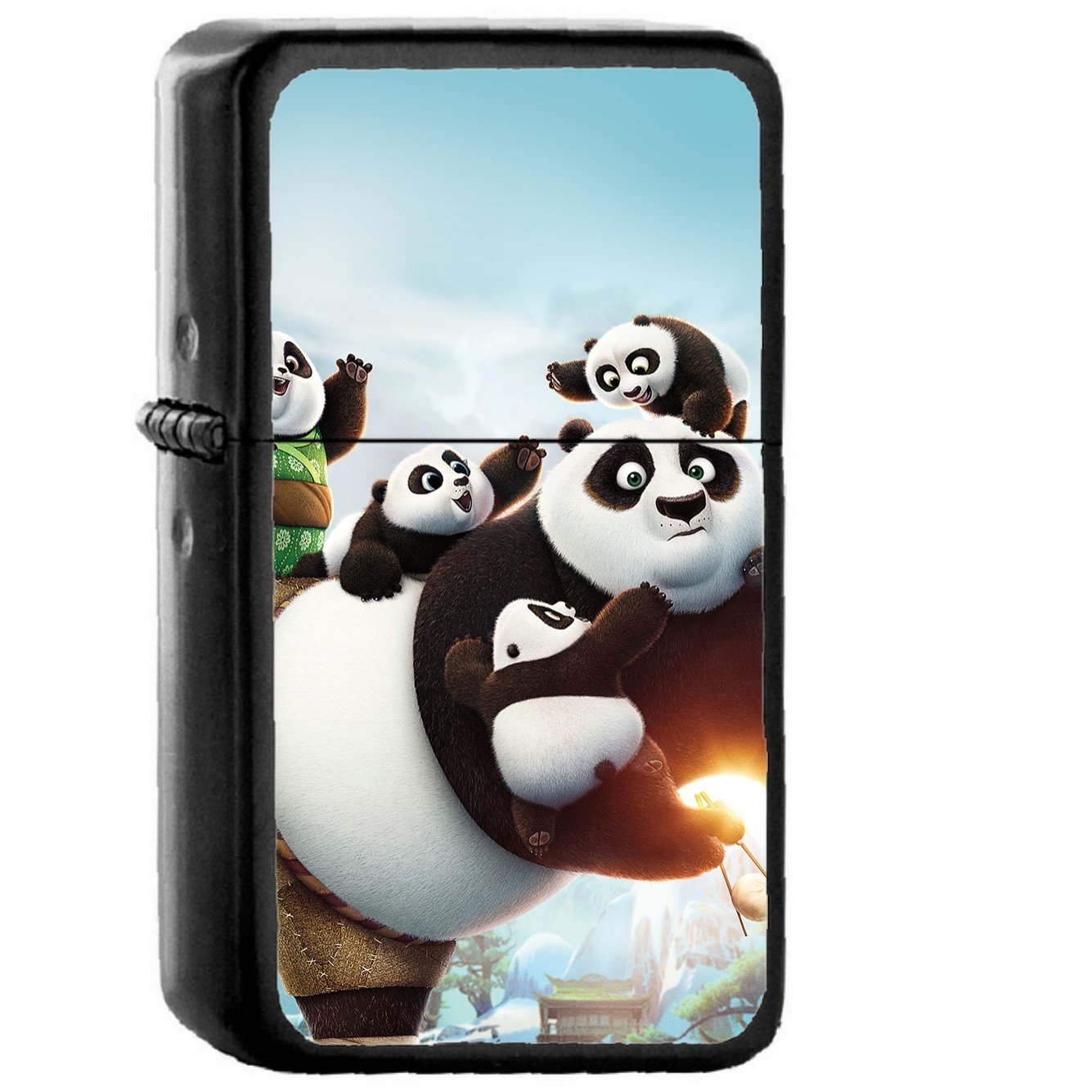 Kung fu Panda Anime Picture Art Illustration - Oil Windproof Black ...