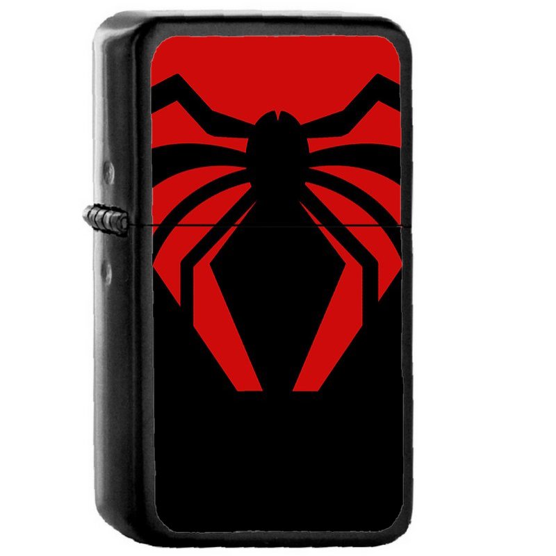 Superior Spider Man Logo - Oil Windproof Flip Top Black Lighters ...