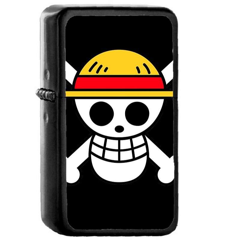 One Piece Big Logo Japanese Manga - Oil Windproof Flip Top Black ...