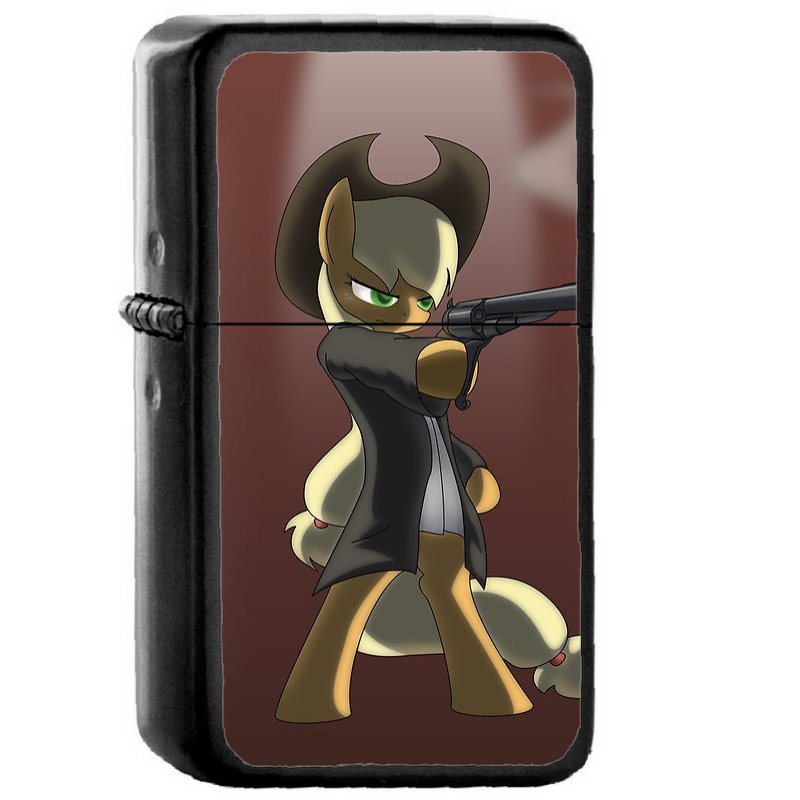 Mafia Applejack - Oil Windproof Flip Top Black Lighters Briquet Encendedor