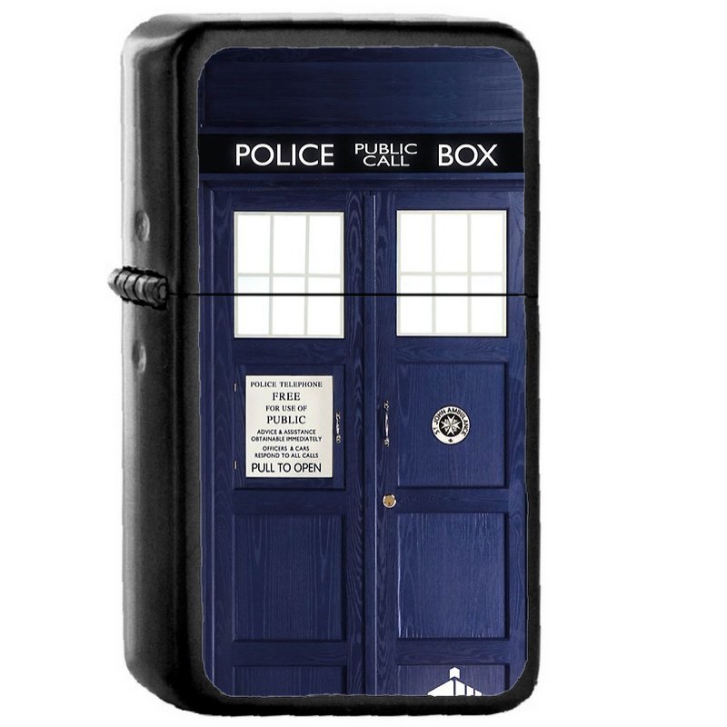 Doctor Who Tardis Poster - Oil Windproof Flip Top Black Lighters ...