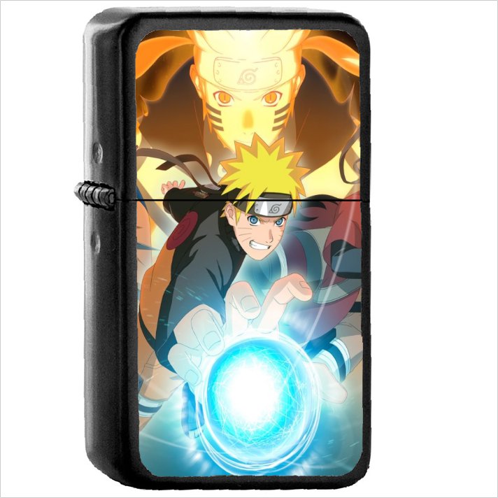 Anime Naruto Japanese Japan Oil Windproof Black Lighter Briquet ...