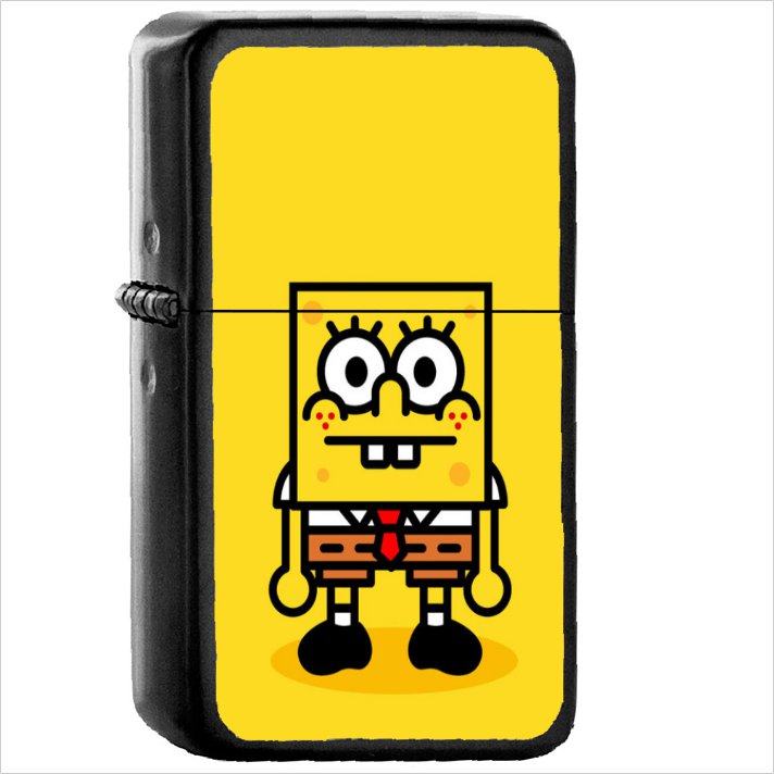 TV Show Spongebob Squarepants Oil Windproof Black Lighter Briquet Encendedor L2820