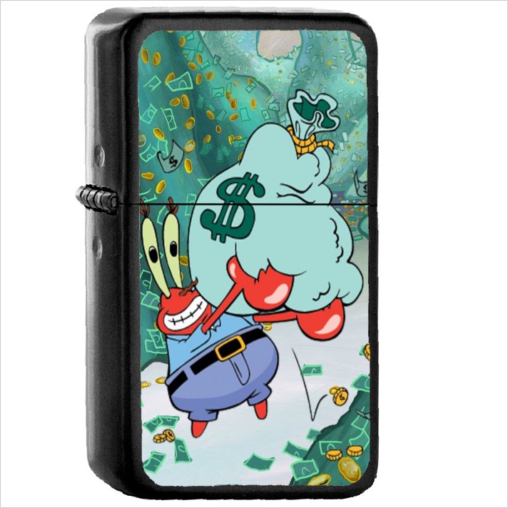 TV Show Spongebob Squarepants Oil Windproof Black Lighter Briquet ...