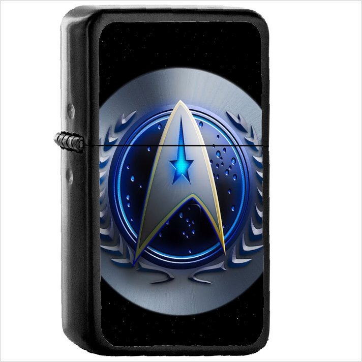 Sci Fi Star Trek Movie Oil Windproof Black Lighter Briquet Encendedor L1432