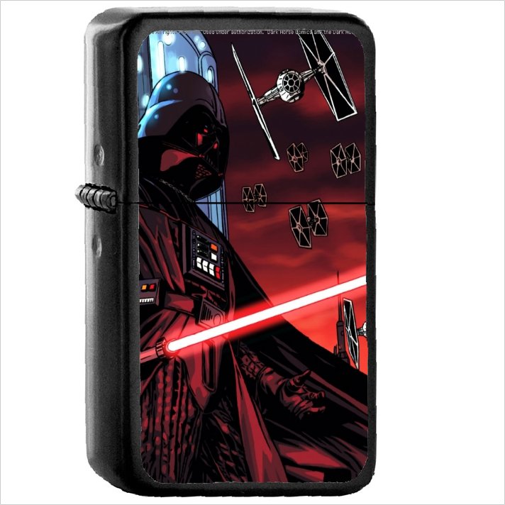 Sci Fi Star Wars Oil Windproof Black Lighter Briquet Encendedor L1832