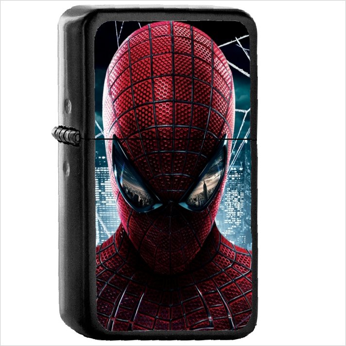 The Amazing Spider-Man SpiderMan Oil Windproof Black Lighter Briquet ...