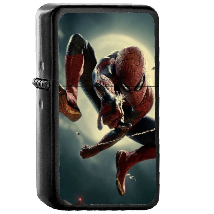 The Amazing Spider-Man SpiderMan Oil Windproof Black Lighter Briquet ...