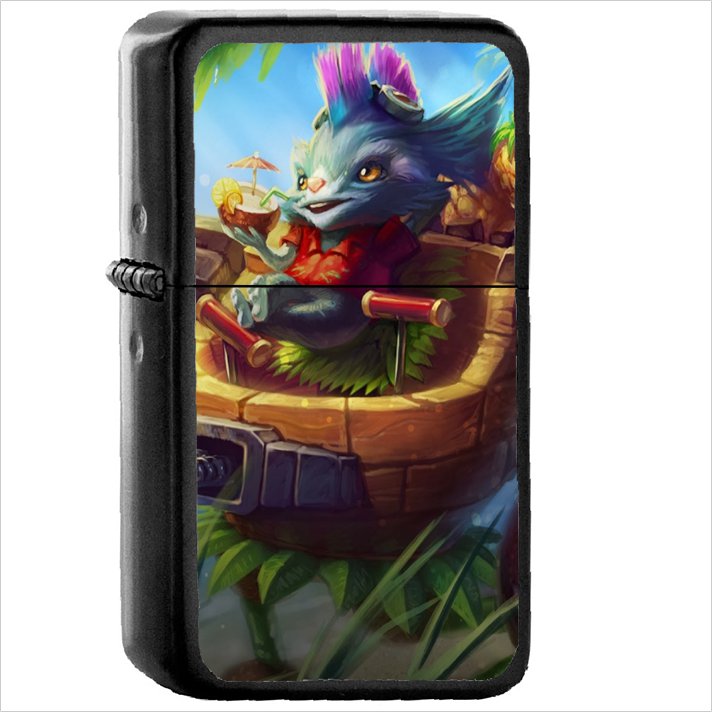 Video Game League Of Legends Oil Windproof Black Lighter Briquet ...