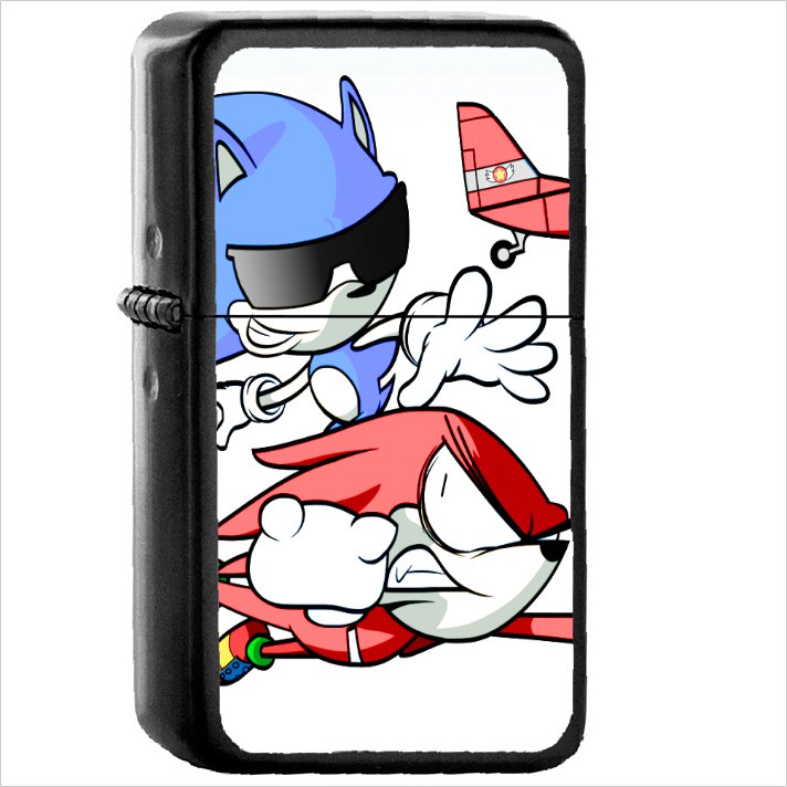 Video Game Sonic the Hedgehog 3 Sonic Oil Windproof Black Lighter ...
