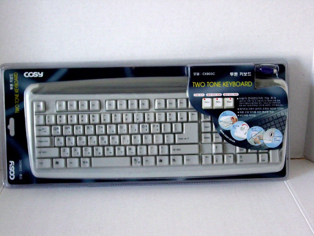 Korean -English Two Tone Keyboard PS2 BRAND NEW BUY IT NOW FOR $4.99
