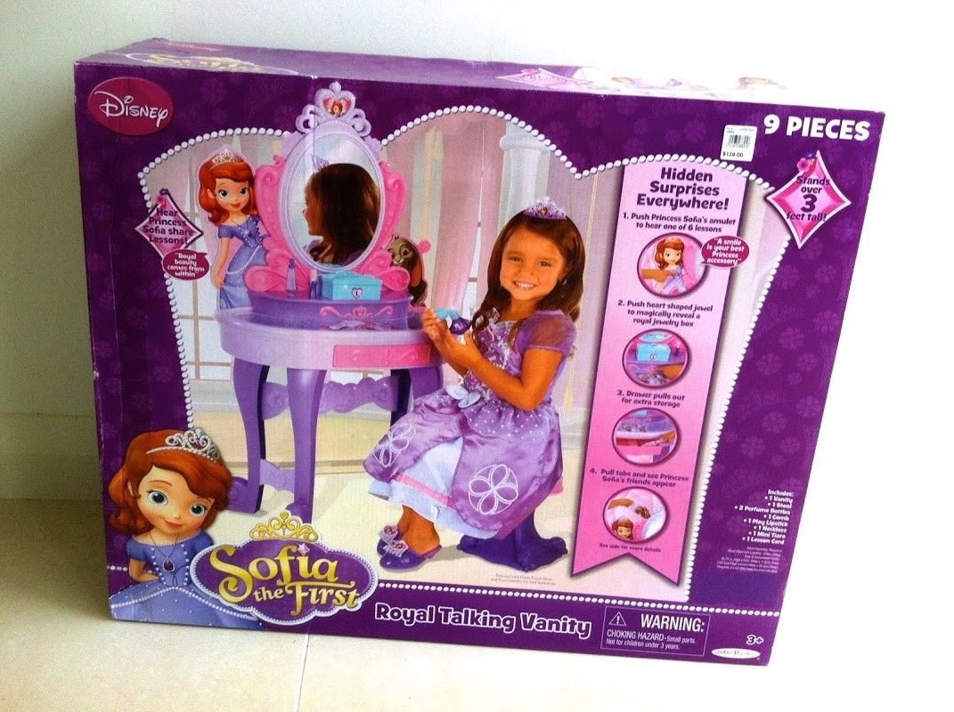 Rare Sofia The First Vanity Mirror with Stool