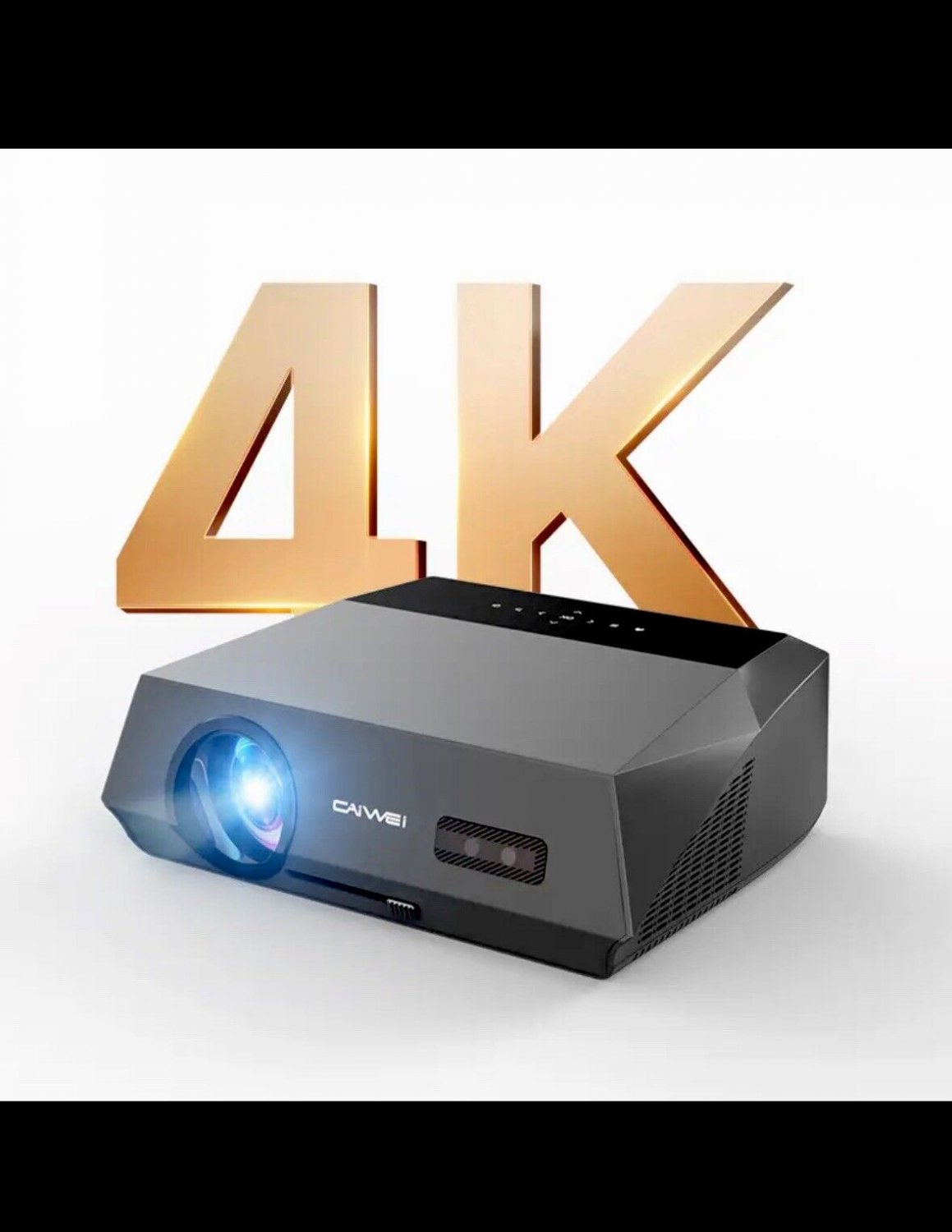 4K Projector Home Movie auto Focus Correction Smart Android WiFi 1080 ...