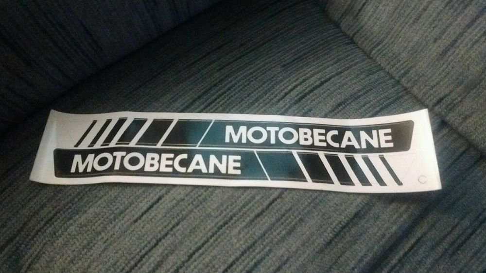 1977 up Motobecane Mobylette Mobymatic 7 Cady Frame Tank Side Decal Set ...