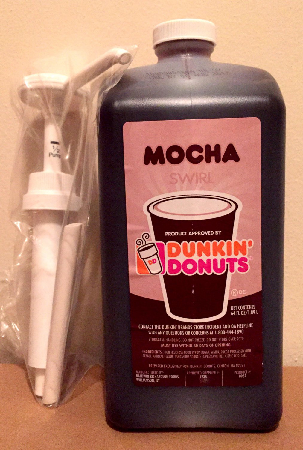Dunkin Donuts Mocha Swirl With Pump