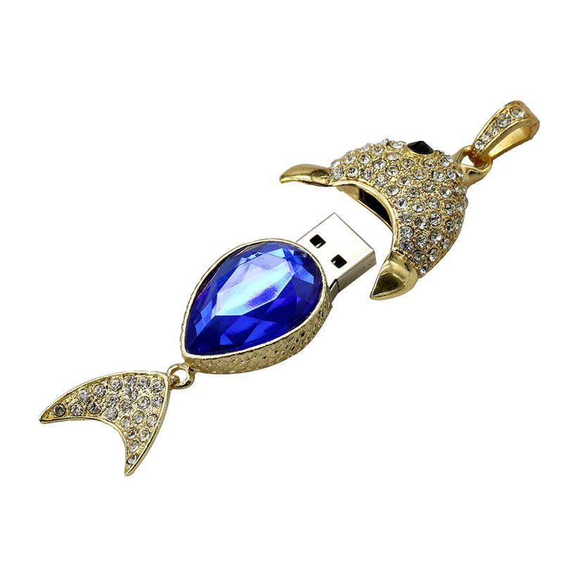 Stick Fishing USB Flash Drive Crystal Diamond USB 2.0, 4 colors - 16 GB