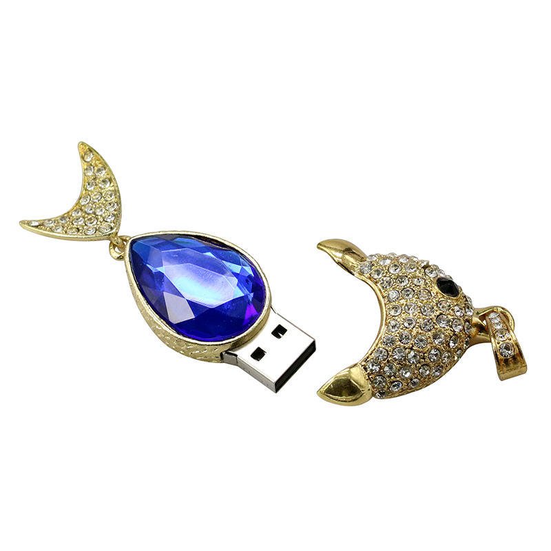 Stick Fishing USB Flash Drive Crystal Diamond USB 2.0, 4 colors - 16 GB