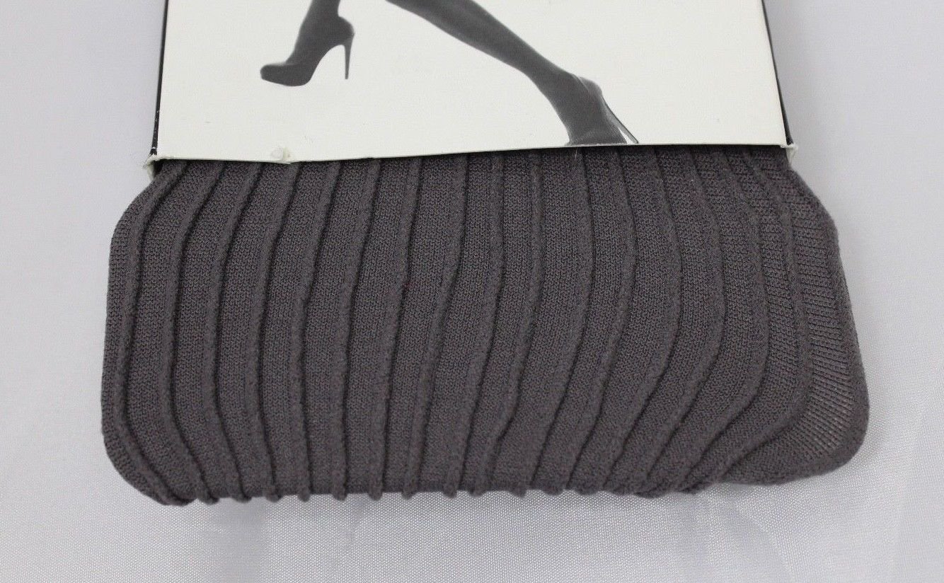 EXPRESS Full Length Ribbed Tights Gray NWT