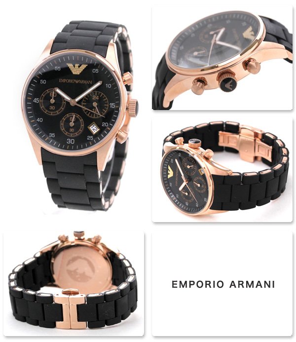 Women Watch Emporio Armani AR5906 Stainless Steel Size 38mm Chronograph