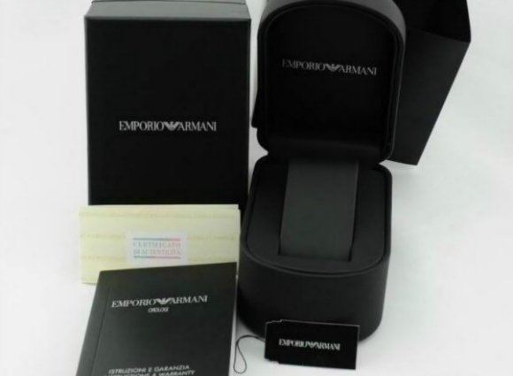 Women Watch Emporio Armani AR1726 Stainless Steel Size 32mm Color Champagne
