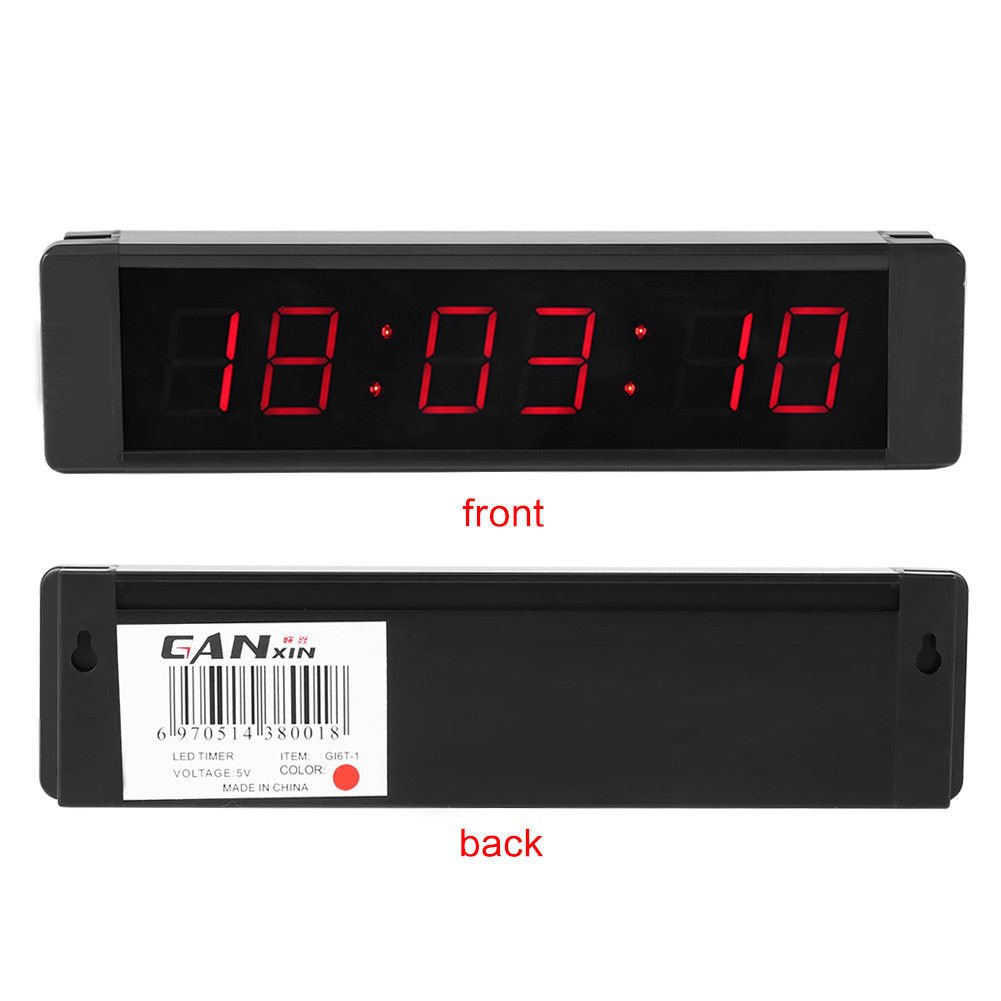 Programmable Remote Crossfit Interval Timer Wall Clock for Fitness ...