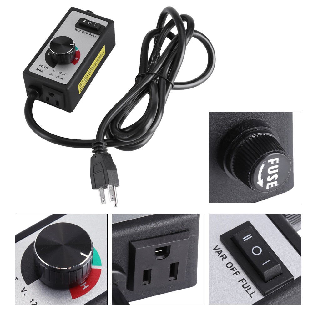 120V 600/1500W Duct Fan Variable Speed Dial Controller for Inline ...