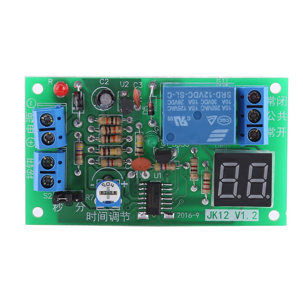 DC 12V LED Display Countdown Timing Timer Delay Turn OFF Relay Switch ...