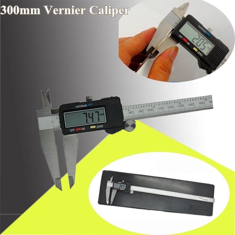 12" 300MM Electronic Digital Vernier Caliper Micrometer Large LCD ...