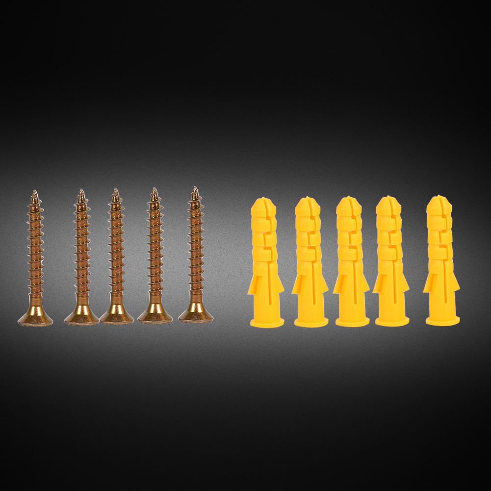 50X Expansion Tube Set Fix Screw Plug Pipe Plastic Wall Mounted Anchor ...