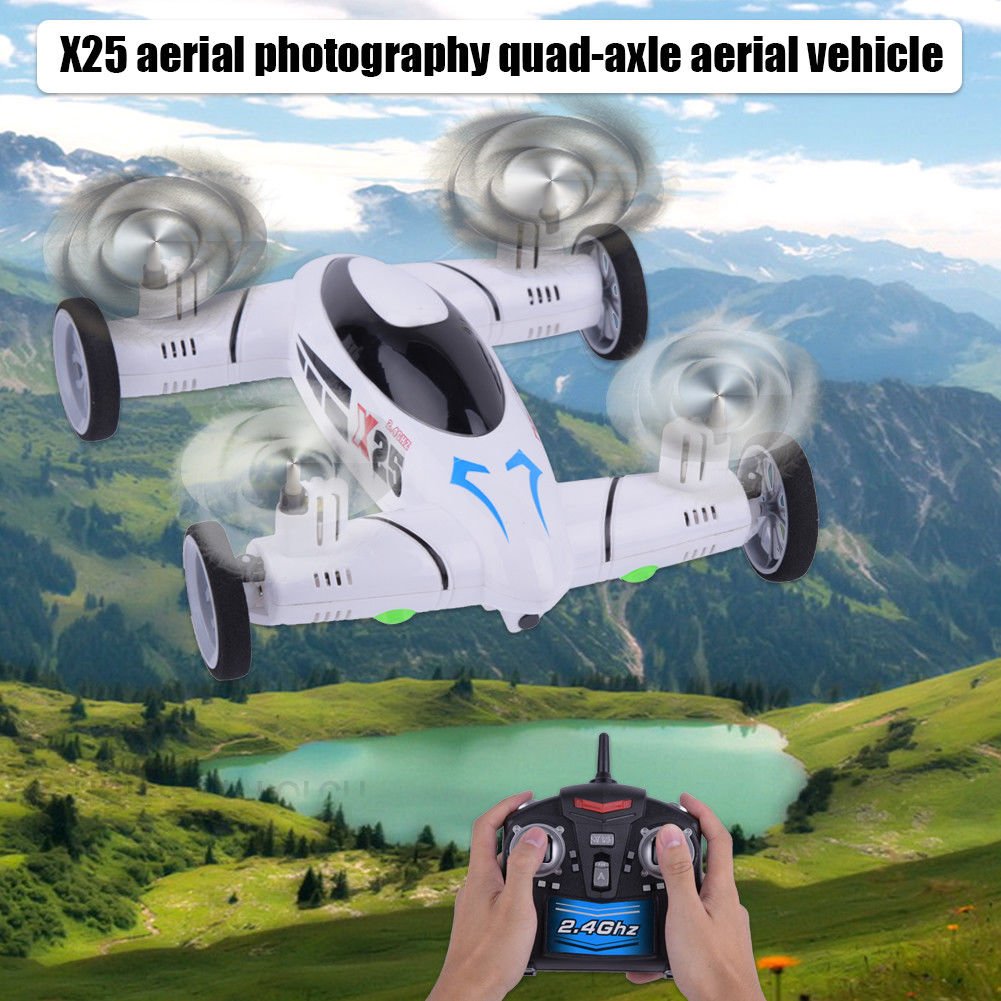 2.4G WIFI FPV Remote Control Land Sky RC Quadcopter USB Charging Camera ...