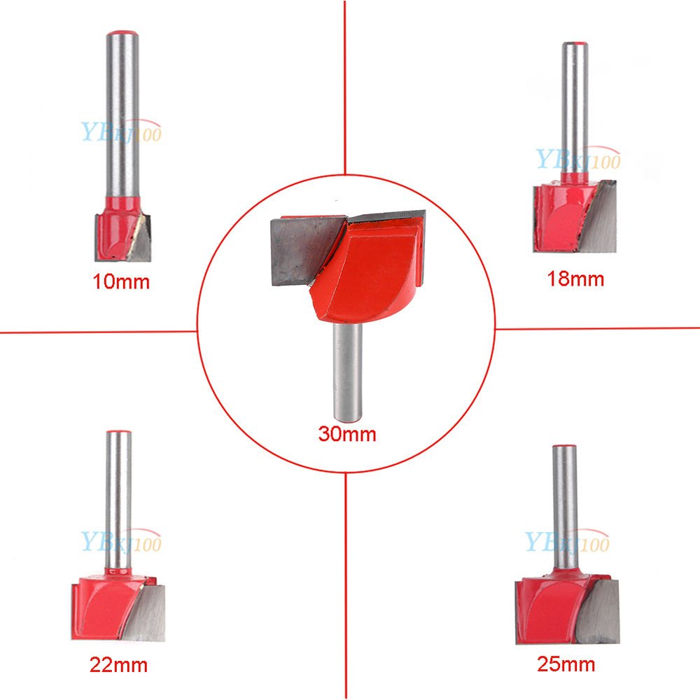 Wood Engrave Router CNC V Groove Bottom Cleaning Bit Five Sizes Milling ...