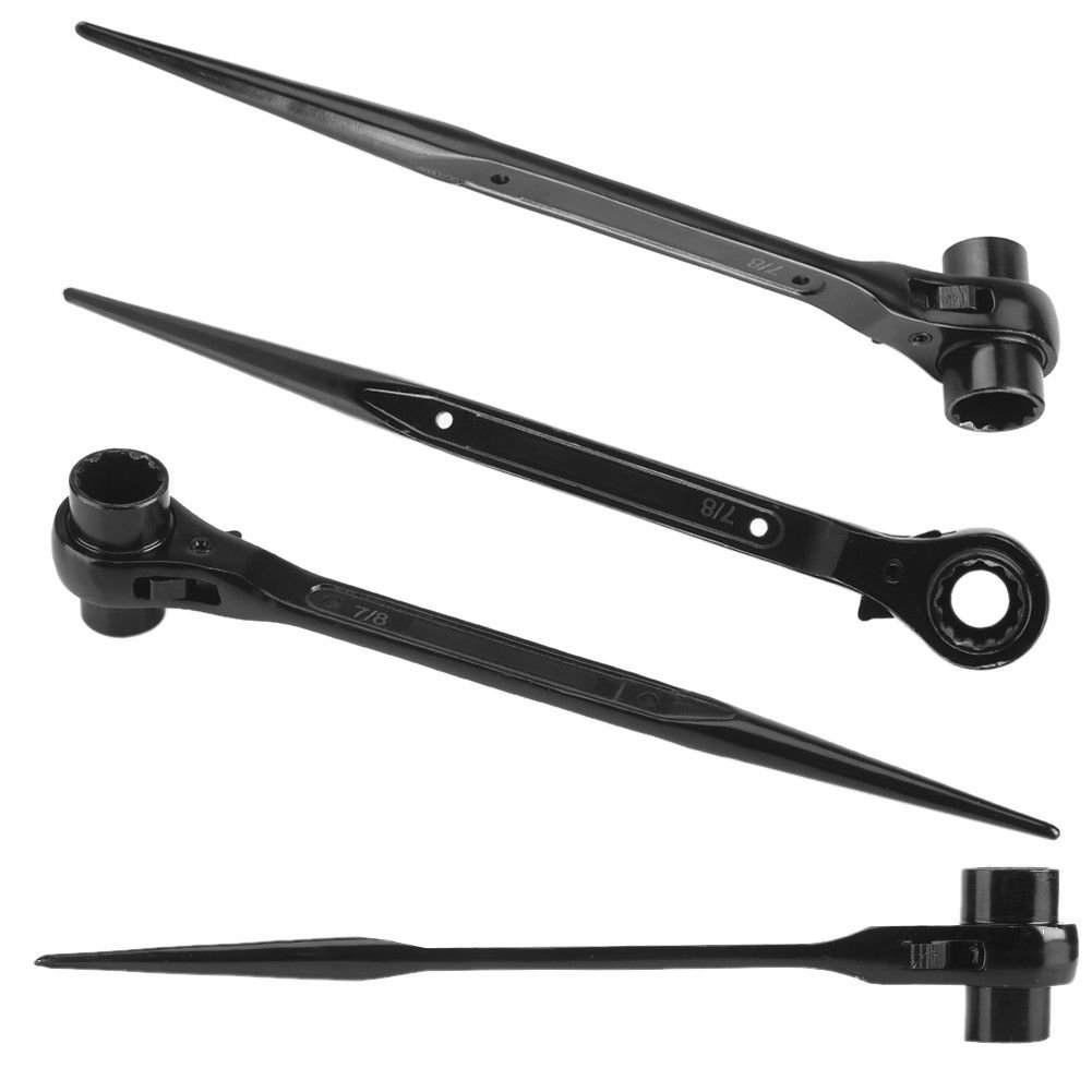 Ratcheting Socket Wrench Podger Spanner Double Sided Ratchet Scaffold Tools