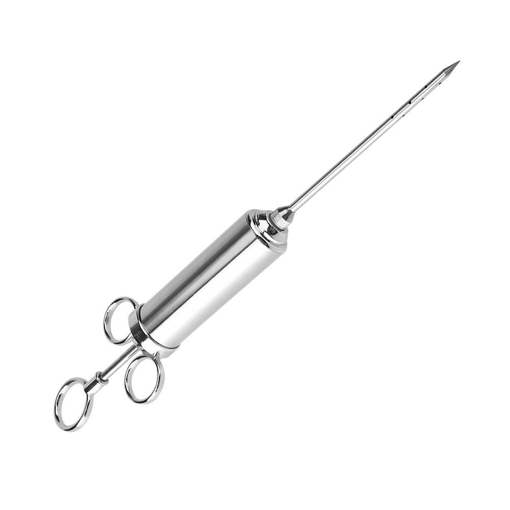 Food Flavor Seasoning Meat Marinade Injector Kit Injection Gun with 2 ...