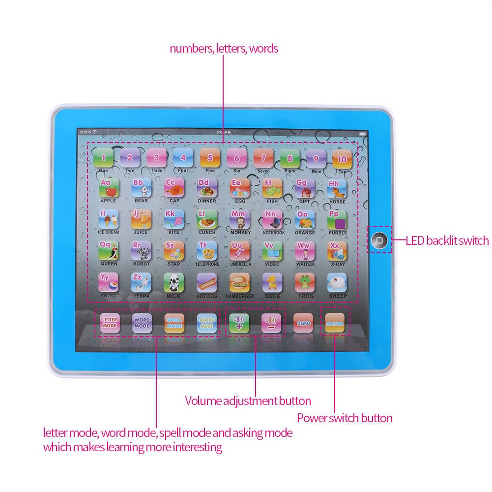 Baby Tablet Educational Toys Girls Toy For 1 2 Year Old Toddler ...