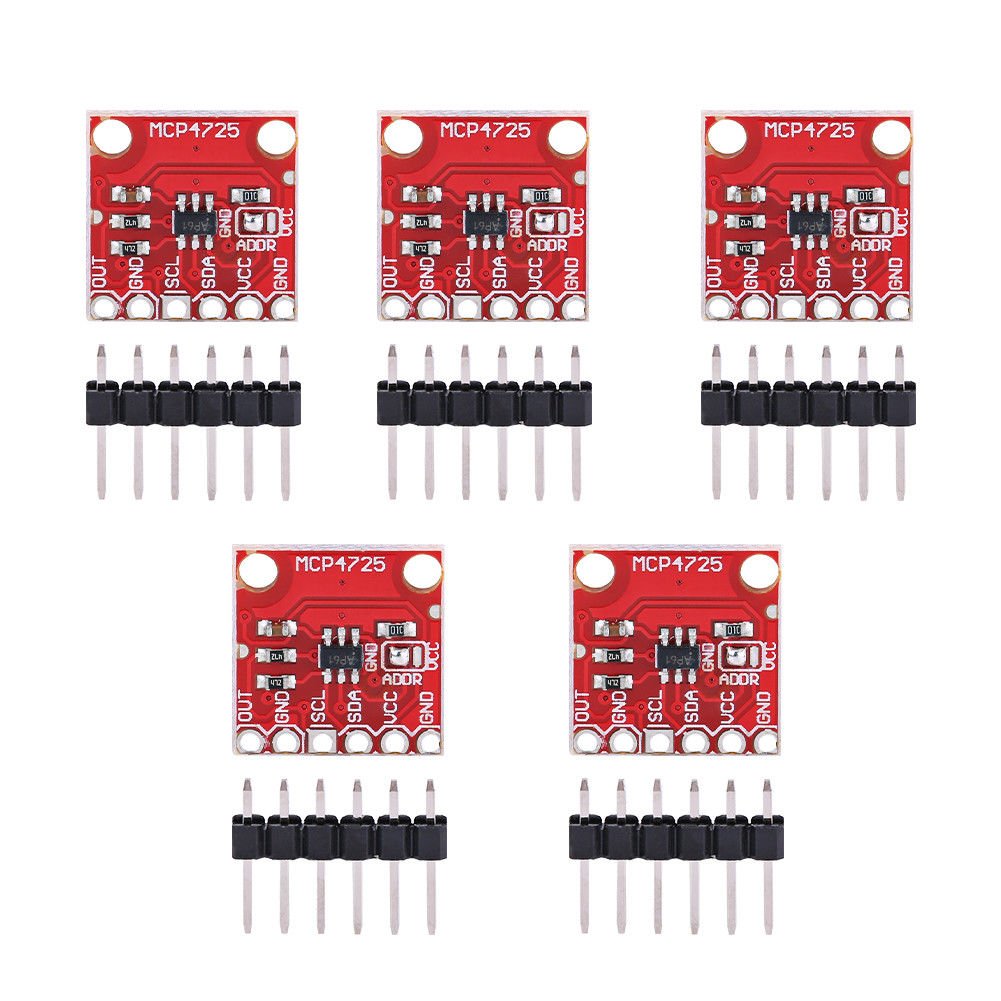 5Pcs MCP4725 I2C DAC Breakout Development Board Module 12Bit 2.7V-5.5V