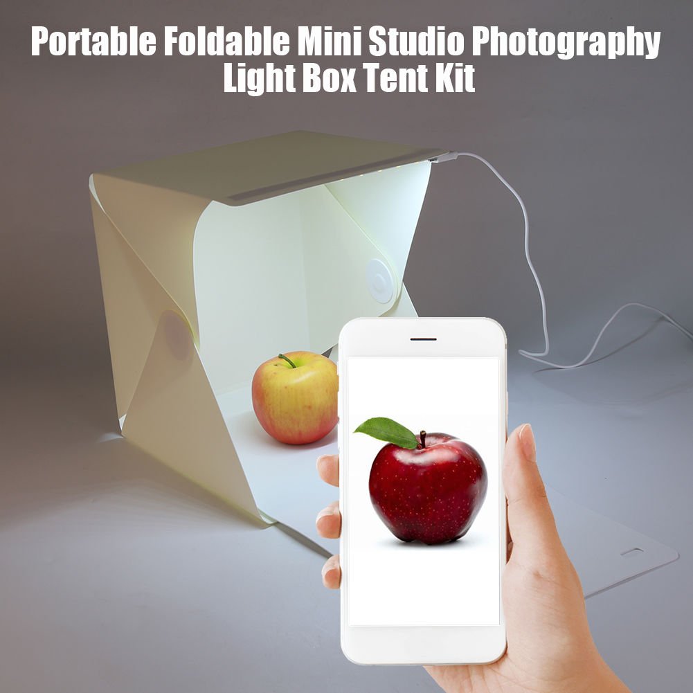Amazing Mini Photography Studio Photo Lighting Backdrop Box with LED ...